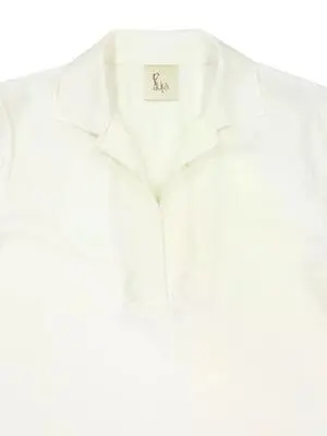 PAULA Diane V-neck Long-sleeve Blouse - Neutrals
