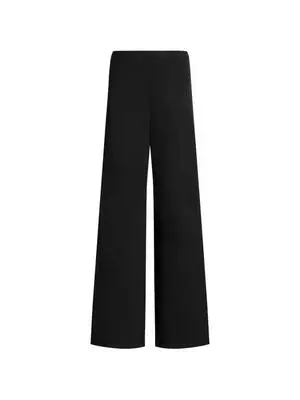 Alberta Ferretti Slit-detail Trousers - Black