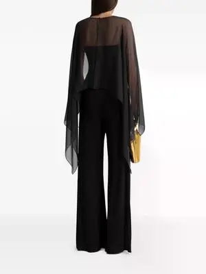 Alberta Ferretti Slit-detail Trousers - Black