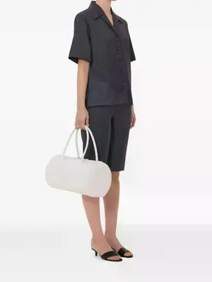 Loulou De Saison Boa Cuban Collar Pleat Shirt