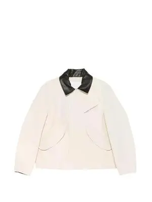 SAGE NATION Painter Leather-collar Jacket