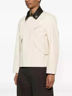 SAGE NATION Painter Leather-collar Jacket