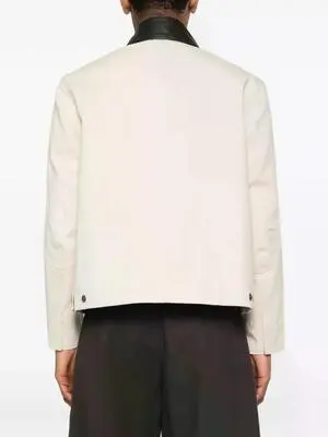 SAGE NATION Painter Leather-collar Jacket