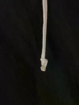 Rick Owens Hun Drawstring Hoodie - Black