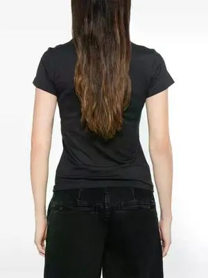 GANNI Logo-embroidered T-shirt