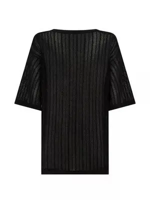 Alpha Studio Knitted Crew Neck T-shirt