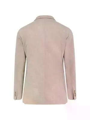 Tagliatore Flower Lapel Pocket Blazer - Neutrals