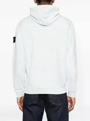 Stone Island Logo-patch Hoodie - Blue