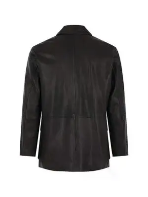 Auralee Buttoned Leather Jacket