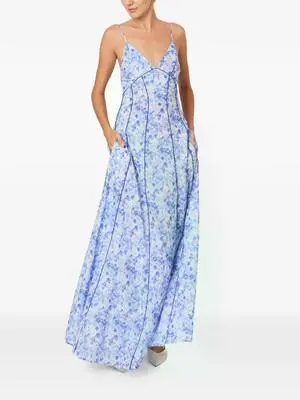 Rosie Assoulin V-neck Floral Print Dress