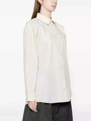 TOTEME Beige Cotton Button-front Shirt