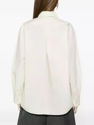 TOTEME Beige Cotton Button-front Shirt