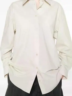 TOTEME Beige Cotton Button-front Shirt