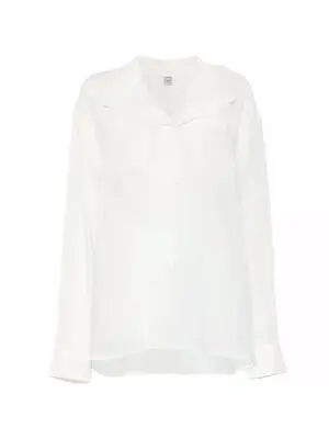 TOTEME Overlapping-collar Blouse
