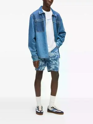 Karl Lagerfeld All-over Print Denim Shorts