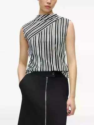 Karl Lagerfeld Striped Sleeveless Top