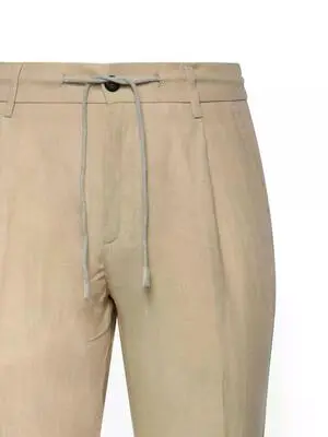 Eleventy Drawstring-fastening Trousers - Neutrals