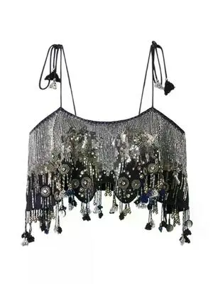 Isabel Marant Étoile Liwane Sequin-embellished Silk Top