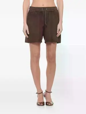 P.a.r.o.s.h Drawstring Suede Shorts