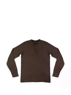 Rag & Bone Henley Crew-neck T-shirt - Brown