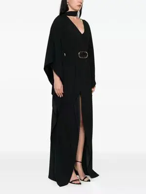 TALLER MARMO Cassandra V-neck Belted Dress