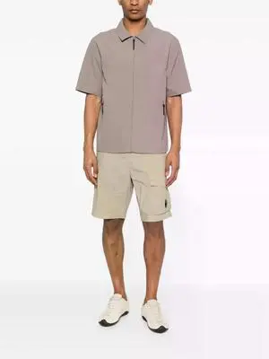 HIKING PATROL Zip Short-sleeve Shirt - Neutrals