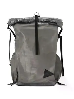 AND WANDER Logo-print Backpack