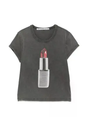 Alexander Wang Lipstick-print T-shirt