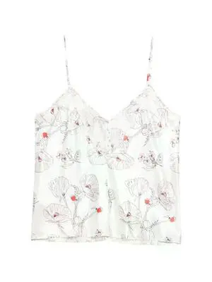Olivia Von Halle Etta Floral-print Pajamas