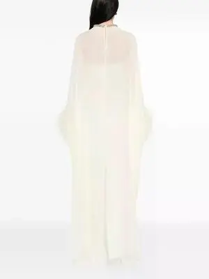 Roland Mouret Feather-trim Gown