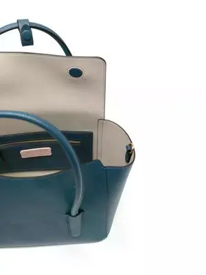 COCCINELLE Medium Leather Top-handle Tote Bag - Blue