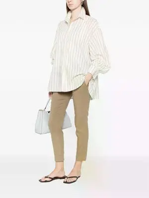 DONDUP Linen Trousers - Neutrals