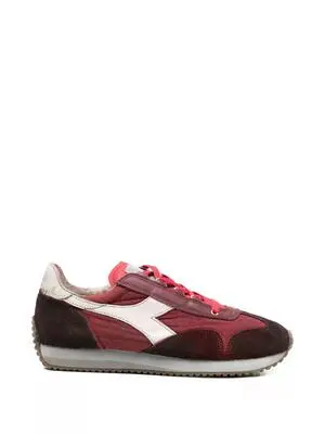 DIADORA Equipe Logo Stripe Leather Sneakers - Red