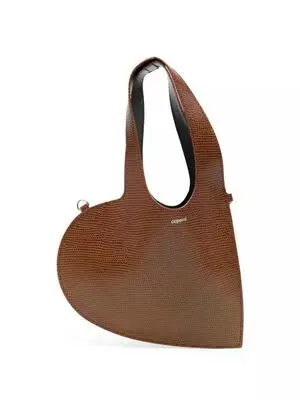 Coperni Mini Heart Tote Bag - Brown