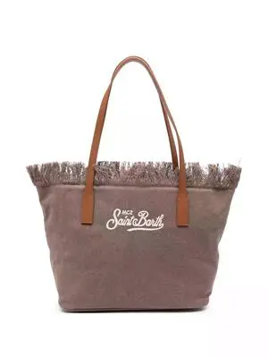 MC2 SAINT BARTH City Fringed Tote Bag - Brown
