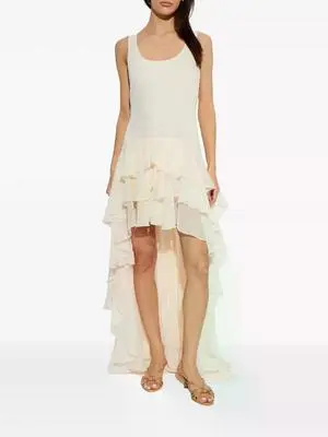 ROTATE BY BIRGER CHRISTENSEN Ruffled High-low Dress