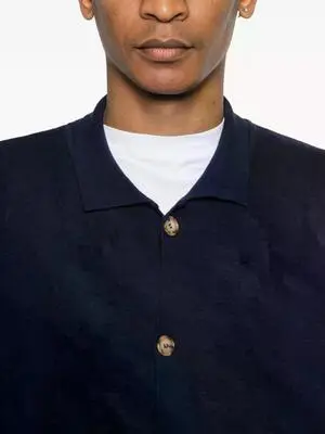 BARBA NAPOLI Buttoned Cardigan With Pockets - Blue