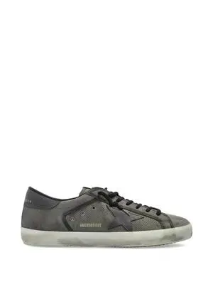 Golden Goose Paneled Grey Sneakers For Men