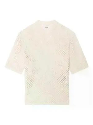 Zadig&Voltaire Malyna Openwork T-shirt - Neutrals