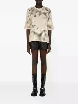 Zadig&Voltaire Malyna Openwork T-shirt - Neutrals