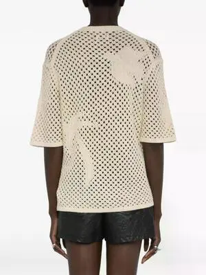 Zadig&Voltaire Malyna Openwork T-shirt - Neutrals