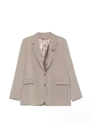 GOLDEN GOOSE Pinstripe Embellished Blazer
