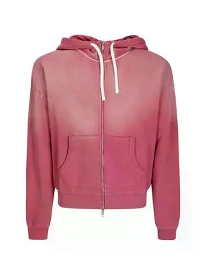 BRAIN DEAD Padded-elbow Zip-up Hoodie