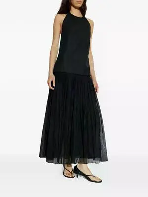RÓHE Halterneck Pleated Maxi Dress