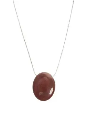 Lié Studio Julia Red Mookaite Gemstone Necklace - Silver