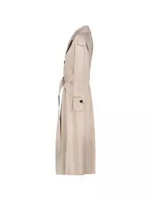DRHOPE Belted Trench Coat - Neutrals