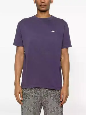 Obey Crew-neck Logo T-shirt