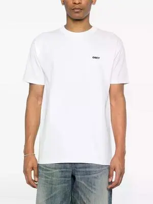 Obey Logo-detail T-shirt - White