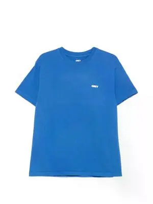 Obey Logo-detail T-shirt - Blue