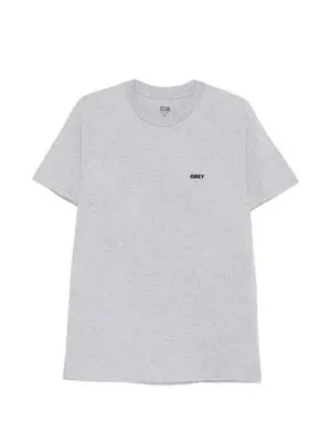 Obey Logo-detail T-shirt - Grey